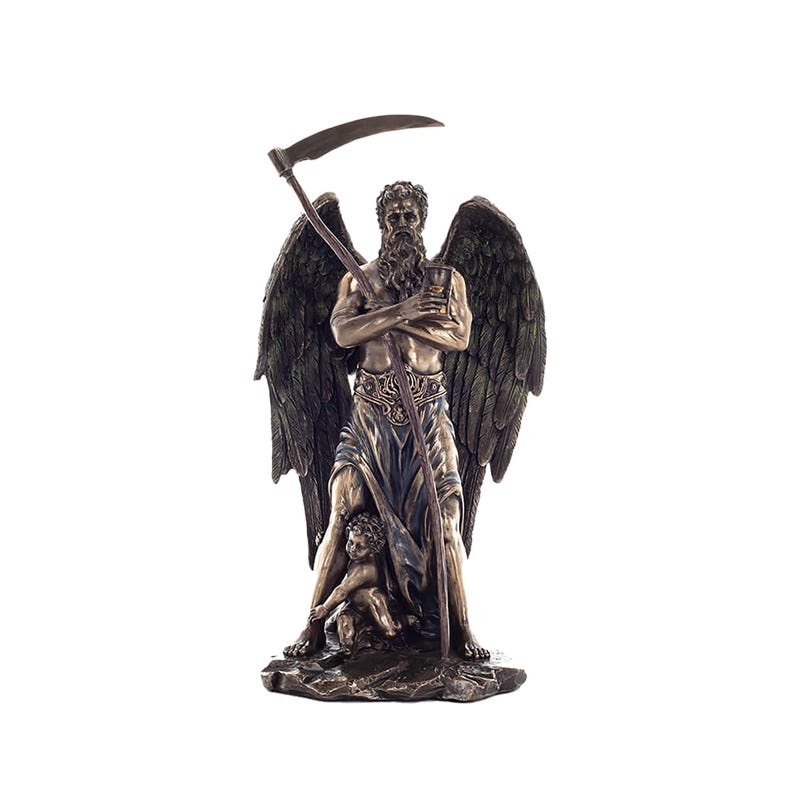 Chronos God of Time Statue 27.5cm | Greek Mythology Bronze Figurine ...
