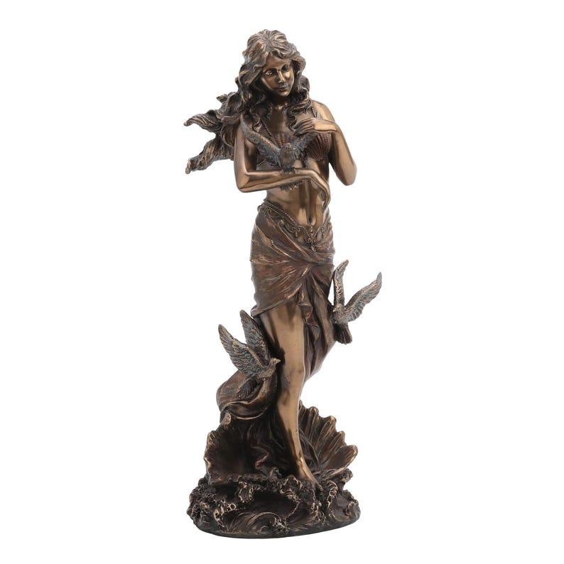 Aphrodite Goddess of Love Statue 28cm | Greek Mythology Bronze Figurine ...