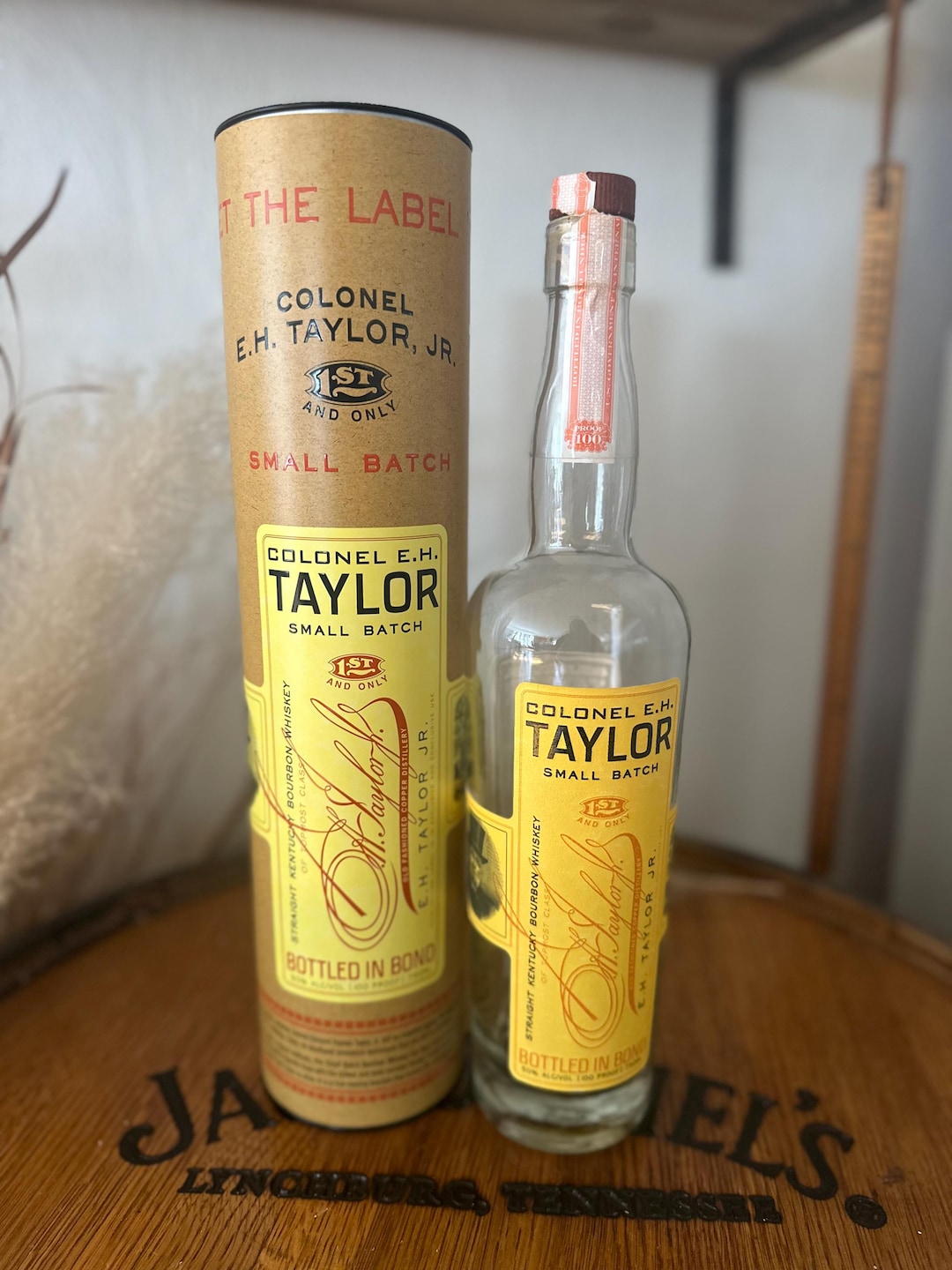 Colonel E.H. Taylor Empty Bourbon Bottle - Etsy