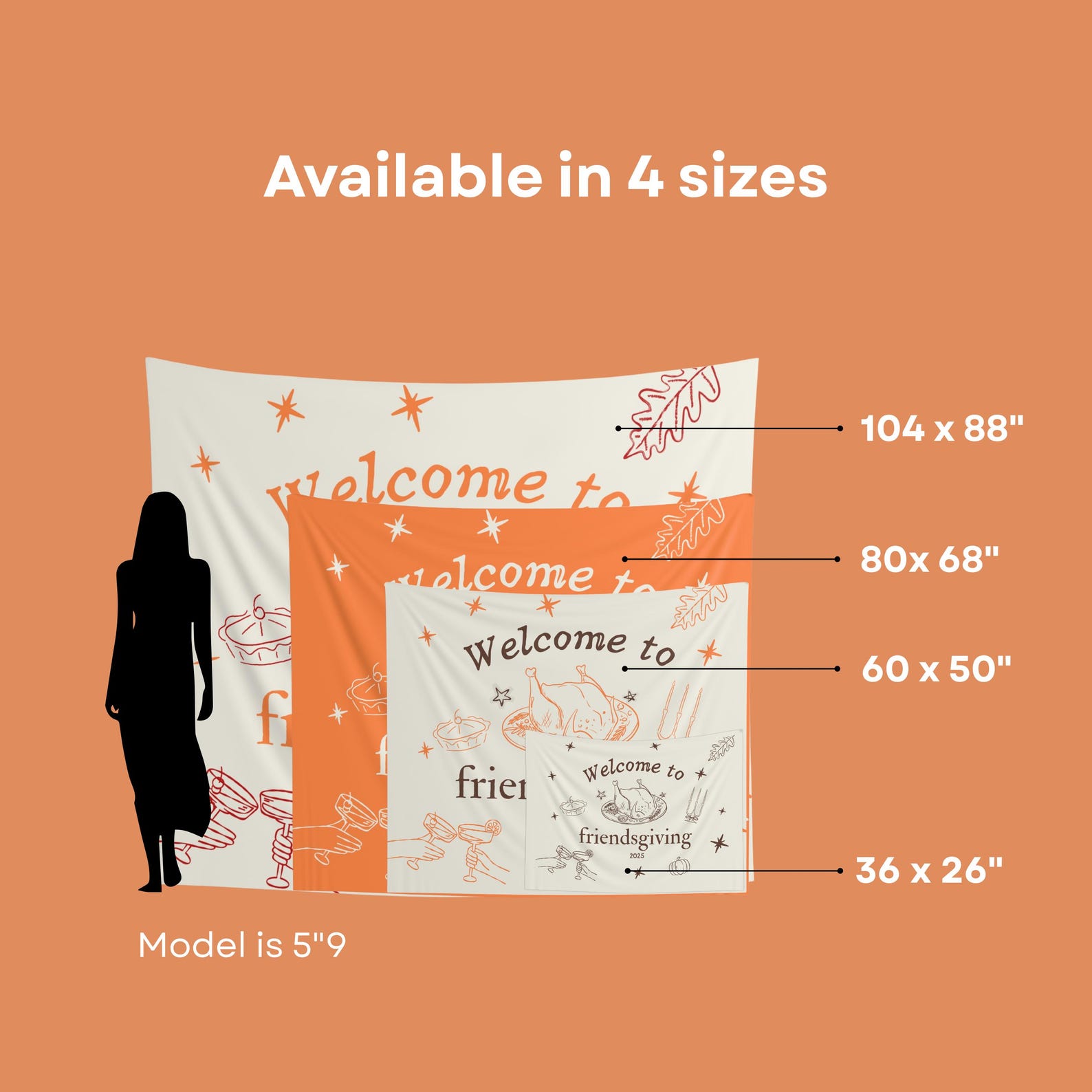 Custom Thanksgiving Party Banner, Friendsgiving Dinner Welcome Sign ...