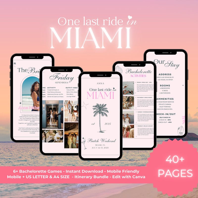 Miami Invitations Bach - Etsy