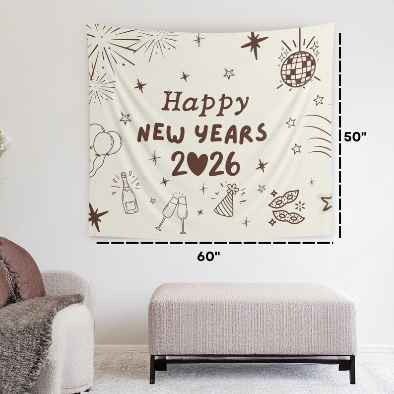 Custom New Years Eve Party Banner, New Year Welcome Sign, Christmas ...