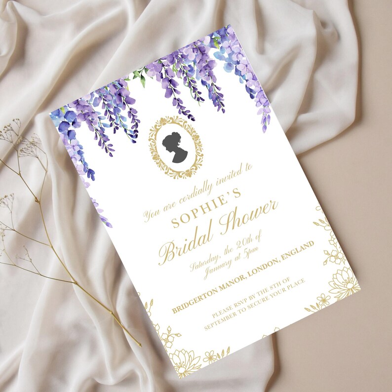 Bridgerton Bridal Shower Welcome Sign Template, Bridgerton-themed Party ...