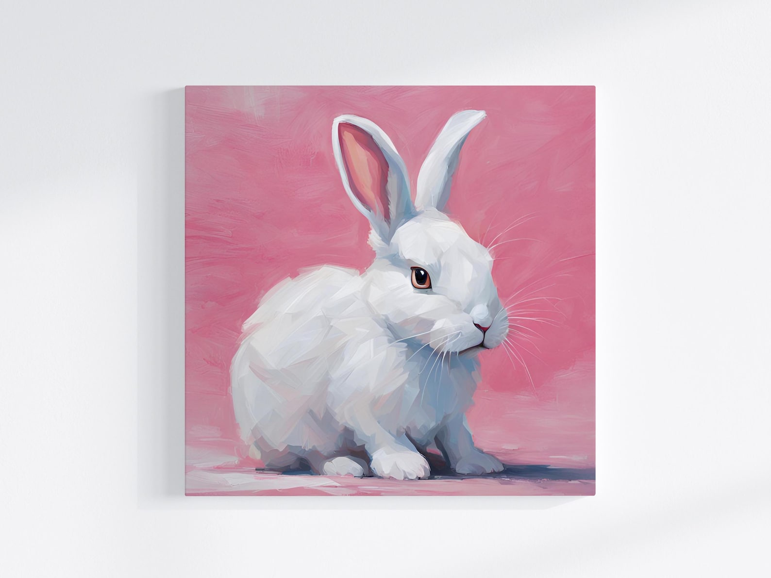 Rabbit Wall Art, Downloadable Print, Rabbit Poster, Rabbit Portrait ...