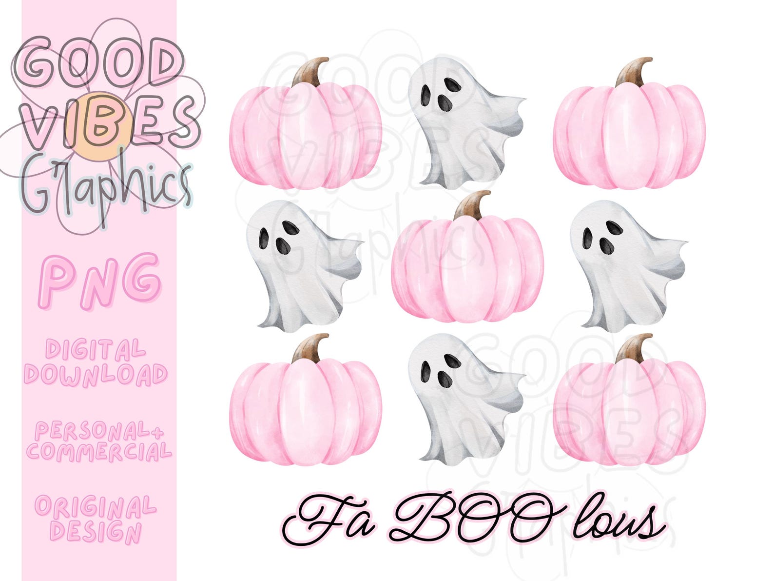 PNG Digital Download | Fall Coquette Design | Cute Pumpkin | Ghost ...