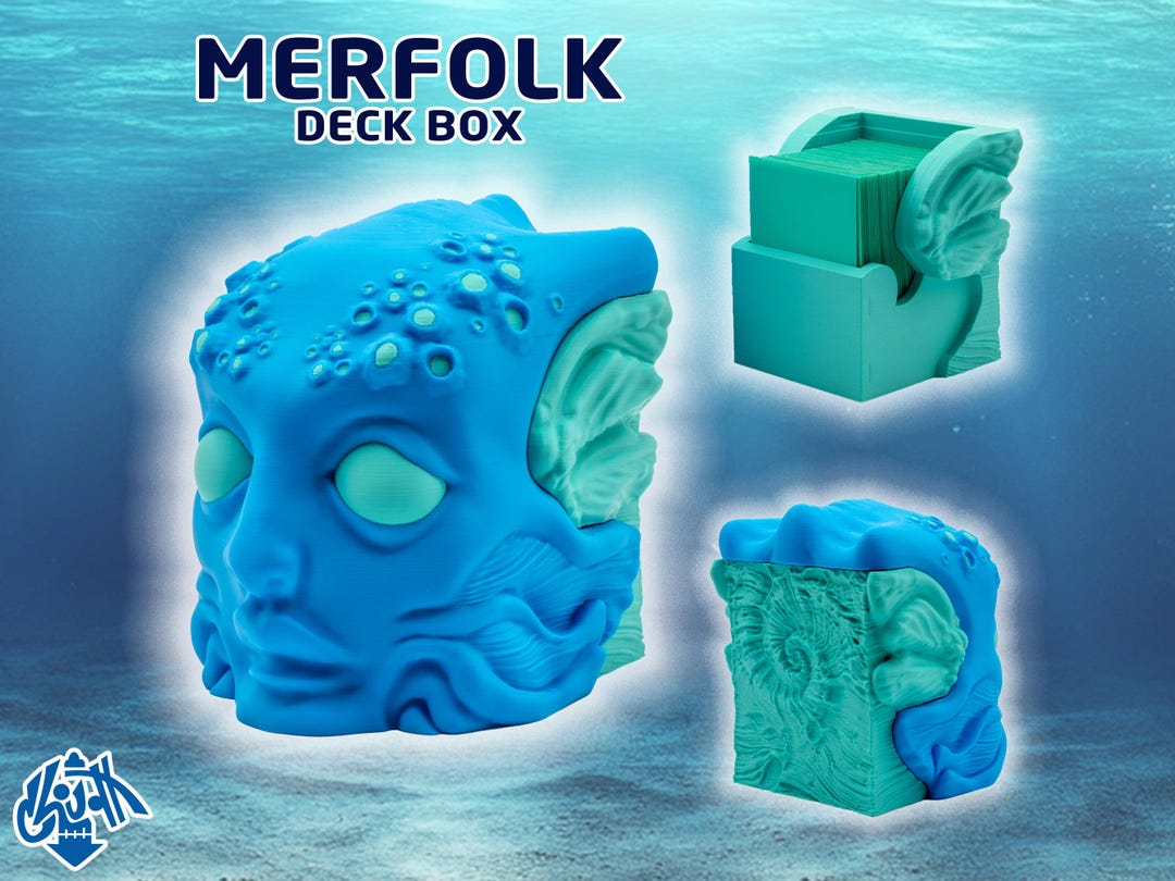Merfolk Commander Deck Box * Thoracle CEDH * Mtg * EDH * Fits 100 ...