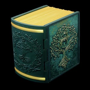 Mox Emerald Tome Deck Box * Green Book of Spells * Commander * MTG ...