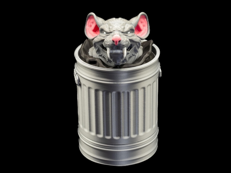 Rat Commander Deck Box Garbage Can | Fits 100+ Double Sleeved MTG Cards ...
