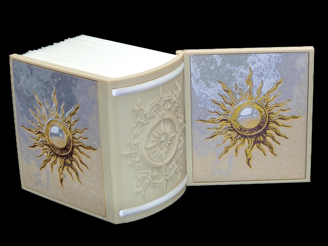 Mox Pearl Tome Deck Box * White Book of Spells * Commander * MTG * EDH ...