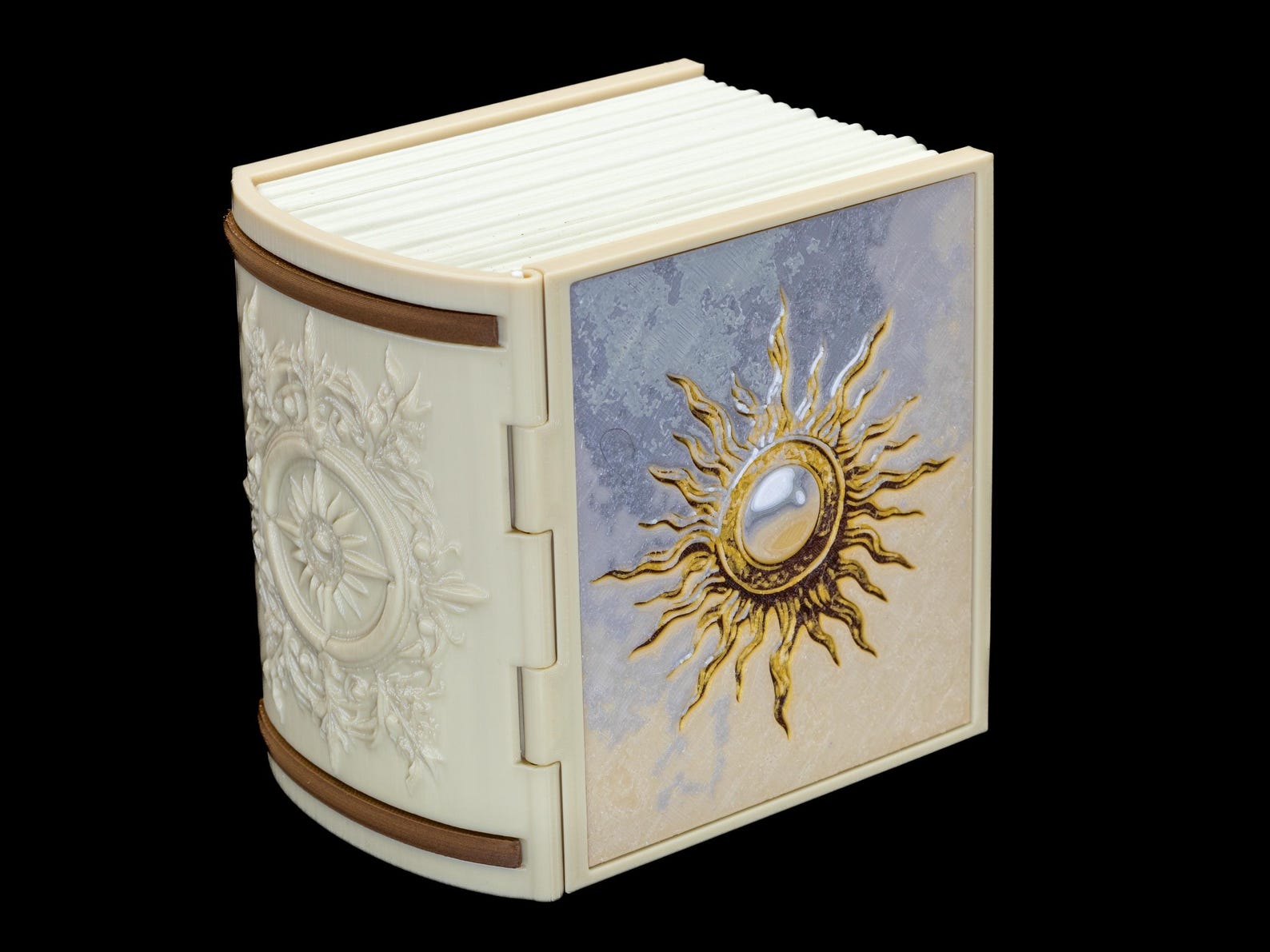 Mox Pearl Tome Deck Box * White Book of Spells * Commander * MTG * EDH ...