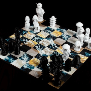 Japanese Inspired Chess Set - Etsy