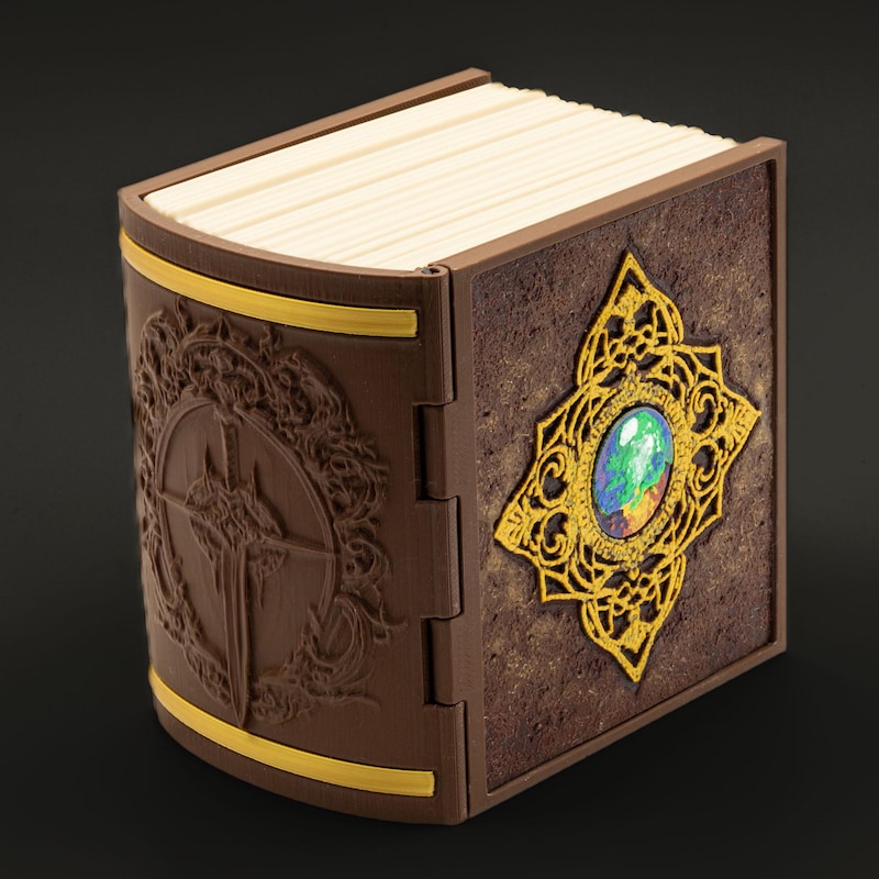 Spell Book Deck Box Mtg - Etsy