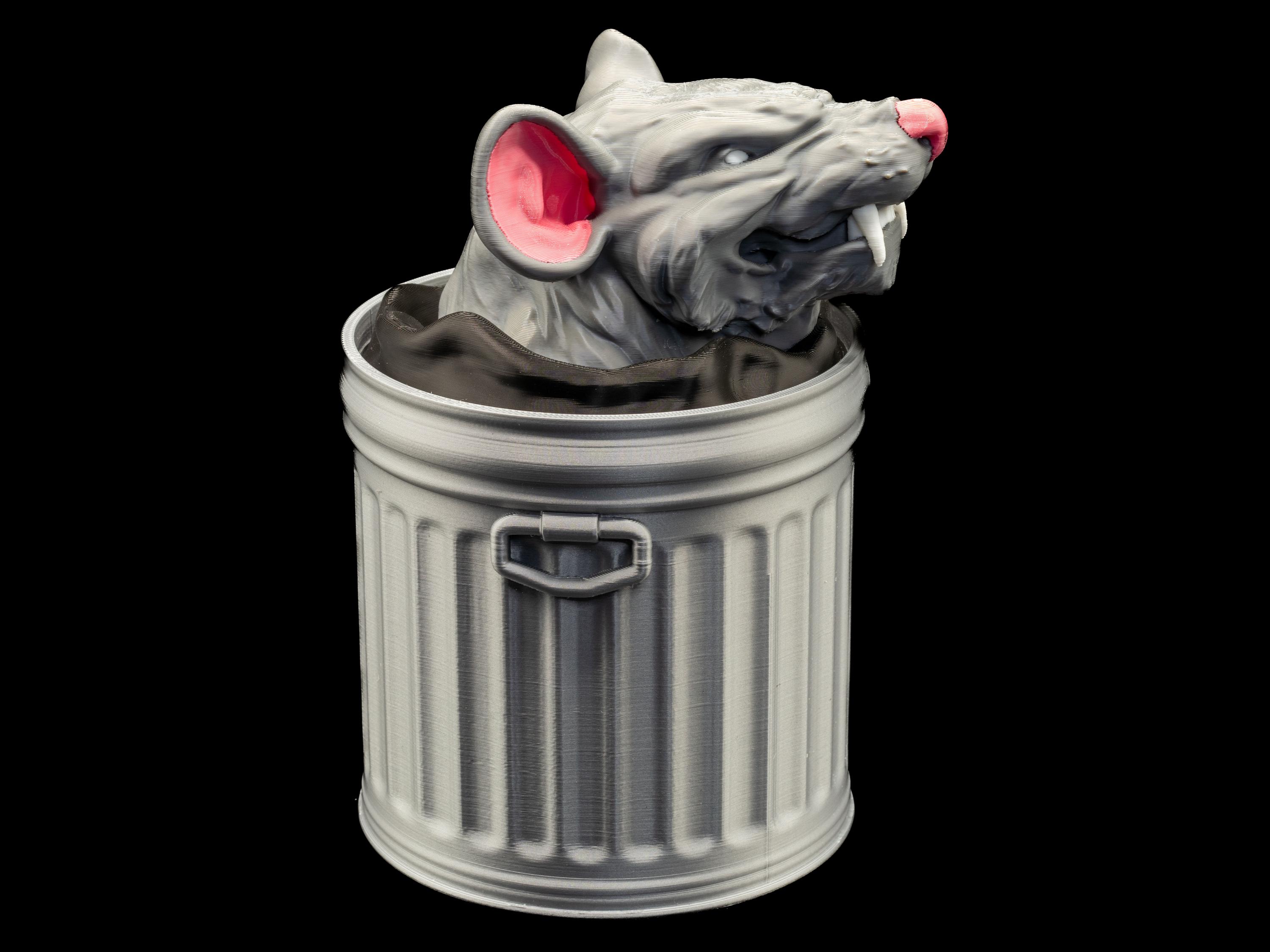 Rat Commander Deck Box Garbage Can | Fits 100+ Double Sleeved MTG Cards ...