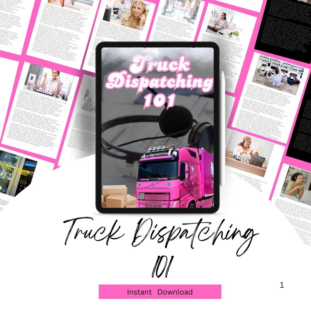 Truck Dispatching PLR, MMR, Done for You, Truck Driver Ebook, Logistics, Ebook, Private Label ...