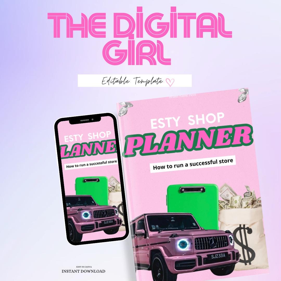 PLR, Etsy Shop Planner, Esty Shop, Etsy Business Planner, Esty Guide ...