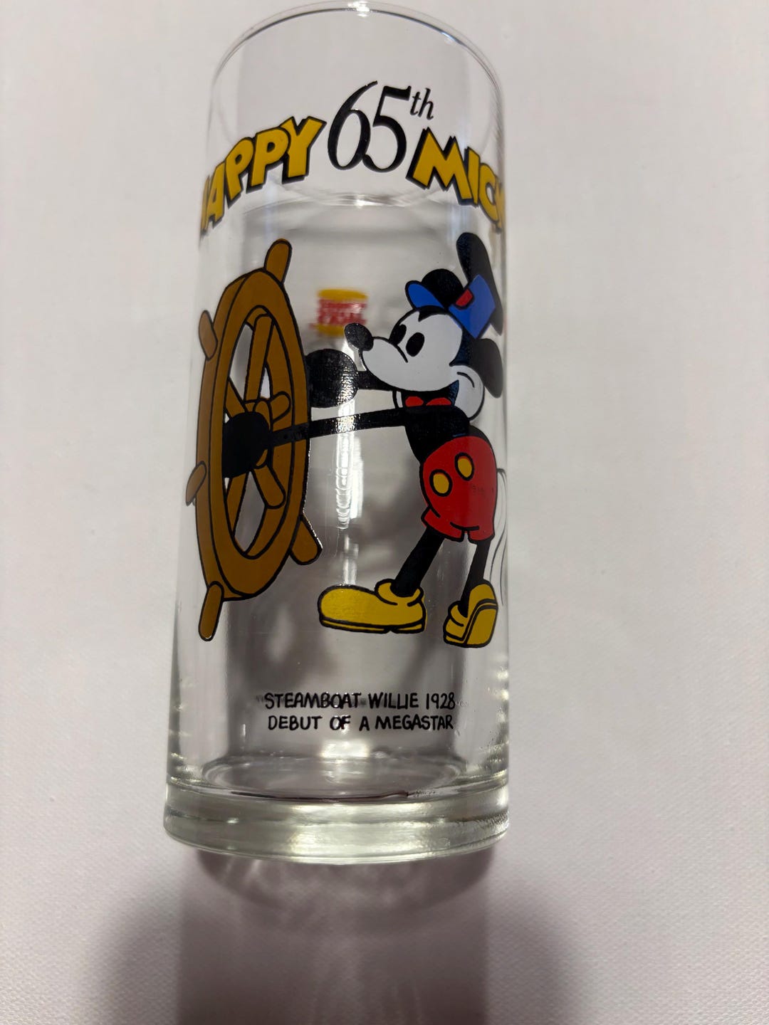 Disney Hungry Jack’s 65th Anniversary Glass – Mickey Mouse (1993) - Etsy