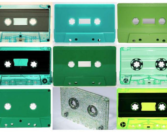 Blank Cassette Tapes | Green Colors - Etsy