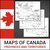 Printable Maps of Canada | Learn Physical Regions | Label and Identify ...
