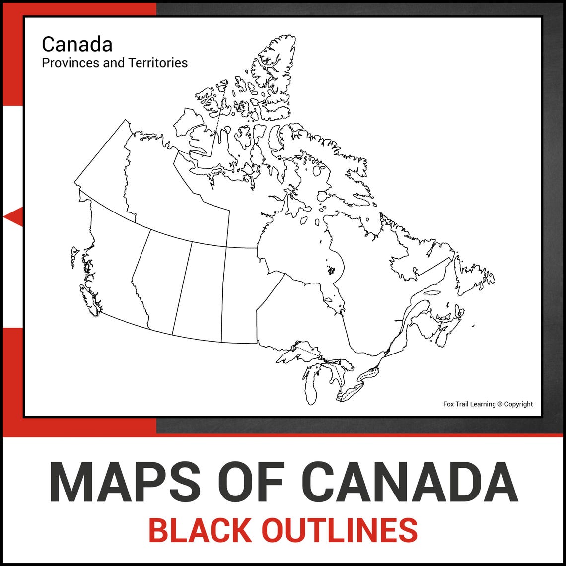 Printable Blank Maps of Canada | Provinces and Territories | Label and ...
