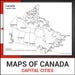Printable Maps of Canada | Learn Capital Cities | Label and Identify ...