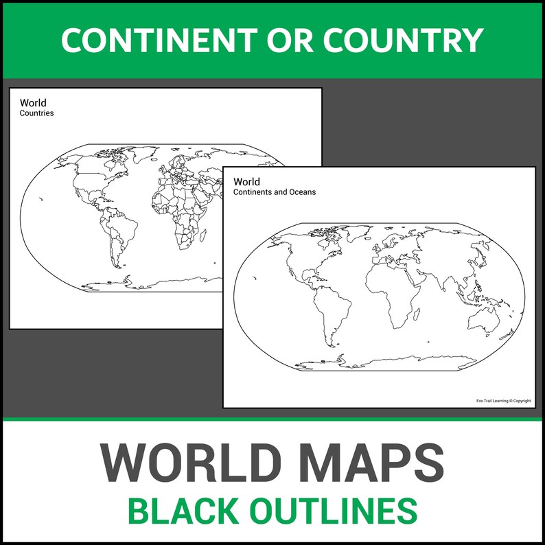 Printable Blank World Maps | Continents and Countries | Label and ...