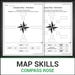 Map Skills | Compass Rose | Cardinal and Intermediate Directions | Cut ...