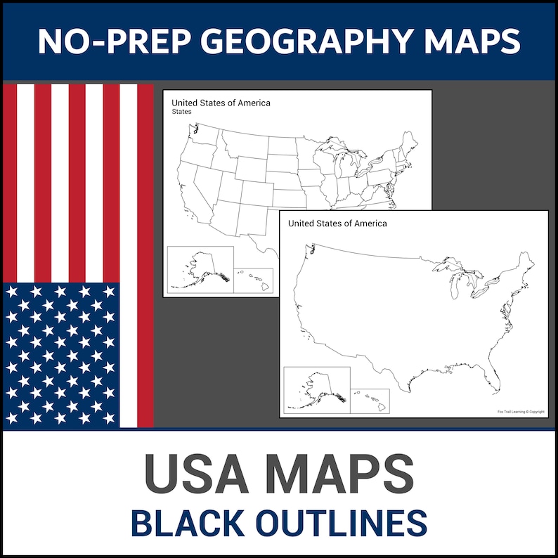 Printable Blank USA Maps | States | Label and Identify | Geography ...