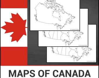 Printable Maps of Canada | Learn Capital Cities | Label and Identify ...