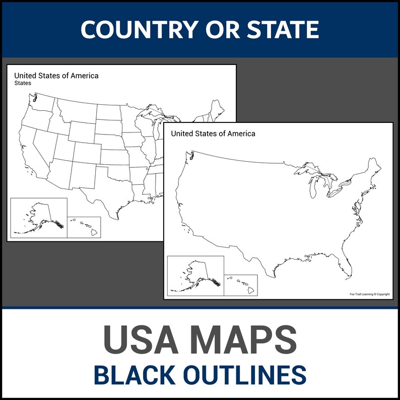 Printable Blank USA Maps | States | Label and Identify | Geography ...