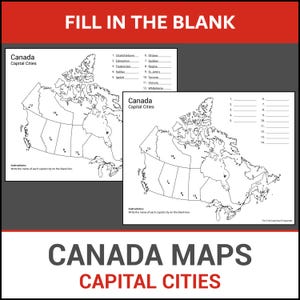 Printable Canada Maps | Learn Capital Cities | Label and Identify ...