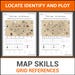 Map Skills | Pirate Treasure Map | Grid References | Locate, Identify ...