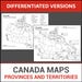 Printable Canada Maps | Learn Provinces & Territories | Label and ...