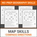 Map Skills | in the Woods | Compass Directions | Fill in the Blank ...