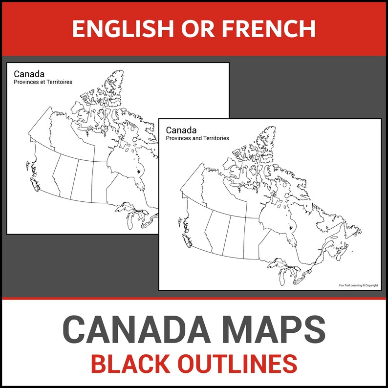 Printable Blank Canada Maps | Provinces and Territories | Label and ...