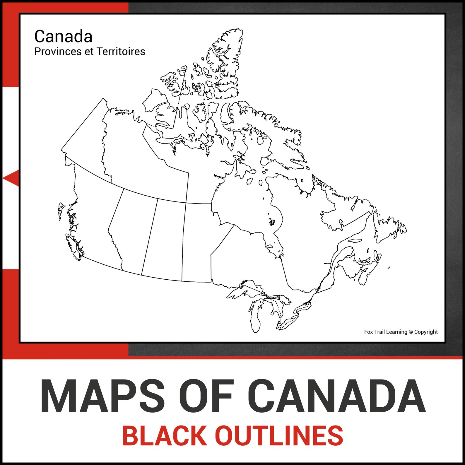 Printable Blank Maps of Canada | Provinces and Territories | Label and ...