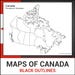 Printable Blank Maps of Canada | Provinces and Territories | Label and ...