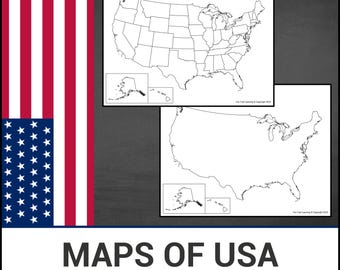Printable Maps of the USA | Learn States and Statehood | Label and ...