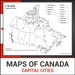 Printable Maps of Canada | Learn Capital Cities | Label and Identify ...