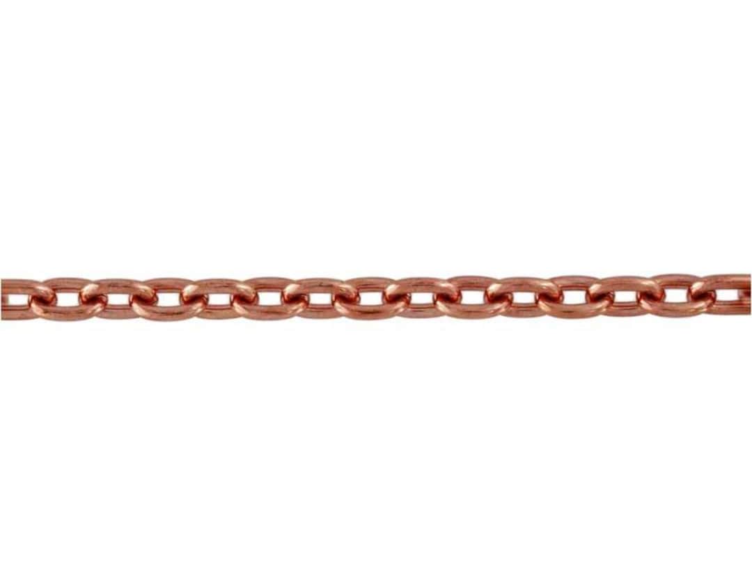Copper Curb Link Chain by the Foot or Necklace 8.5 X 11 MM Heavy Copper ...
