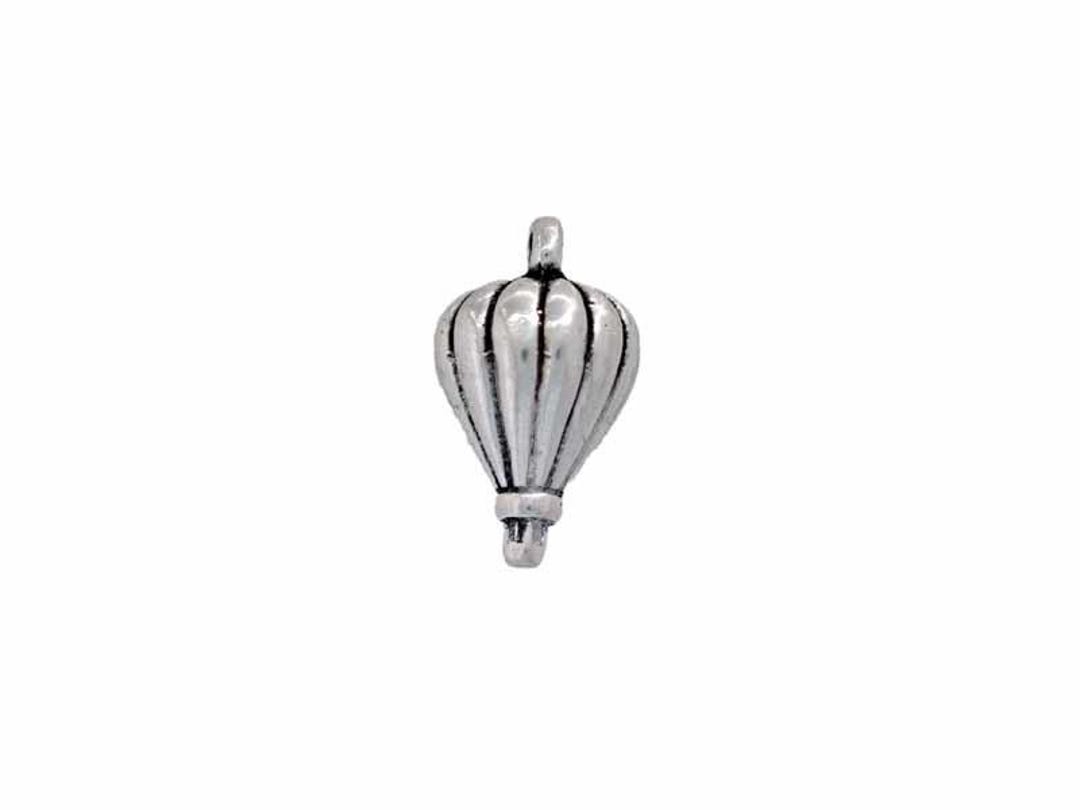 Sterling Silver Hot Air Balloon Charm | Made in USA - Etsy