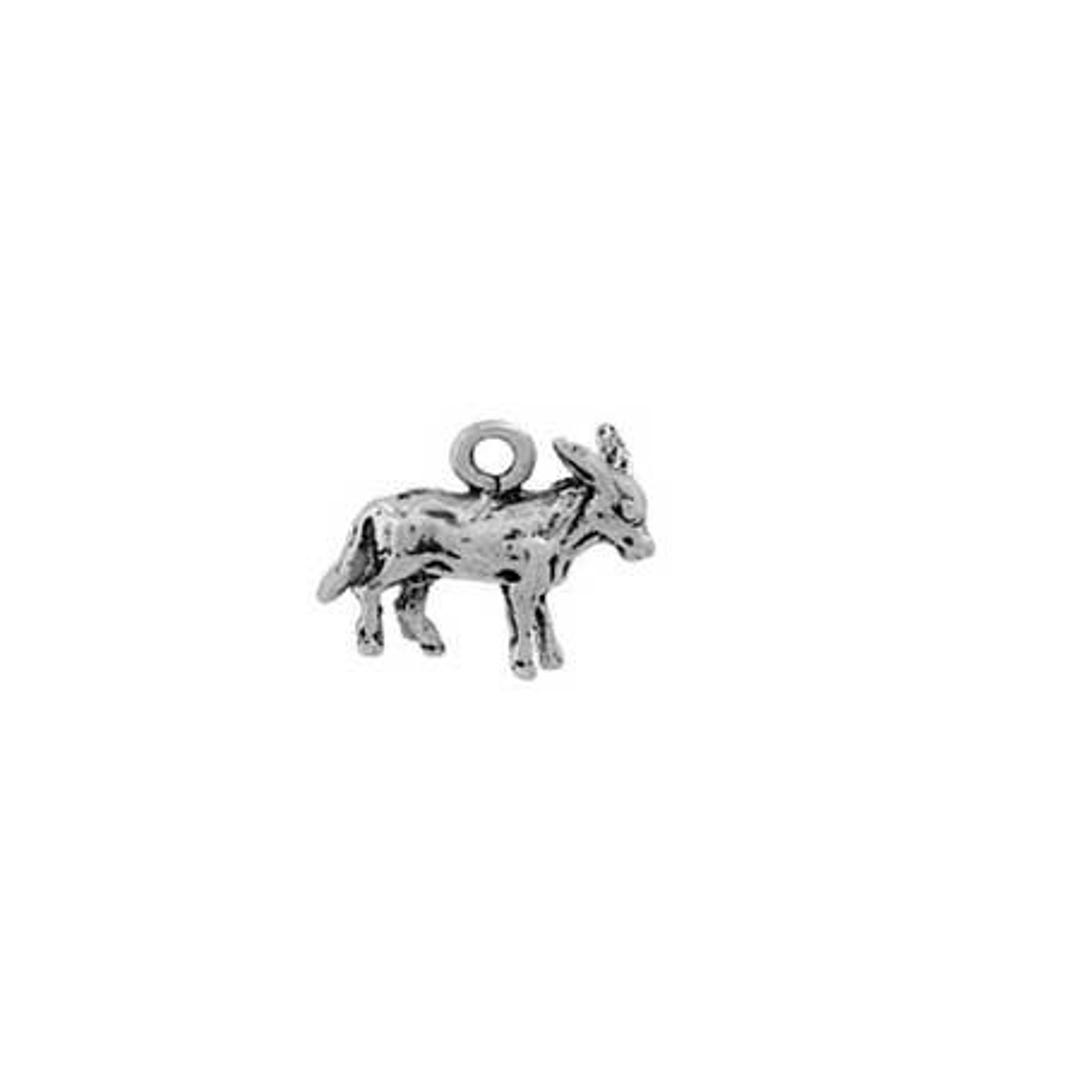 Donkey Charm Sterling Silver | Mule Charm | Made in USA - Etsy