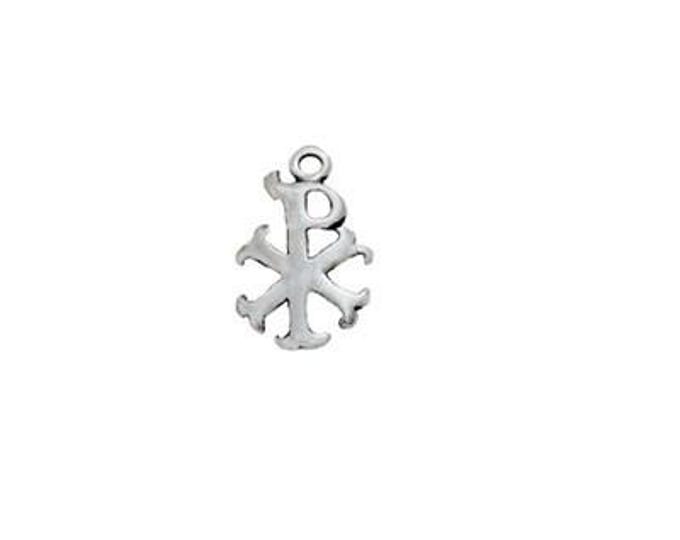 Chi-rho Symbol Sterling Silver | Chi Rho Pendant | Chi Rho Charm ...