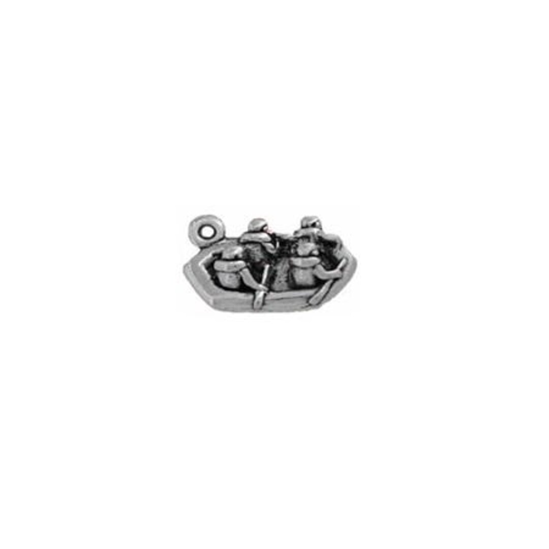 Raft Charm Sterling Silver | White Water Rafting Charm | Made in USA - Etsy