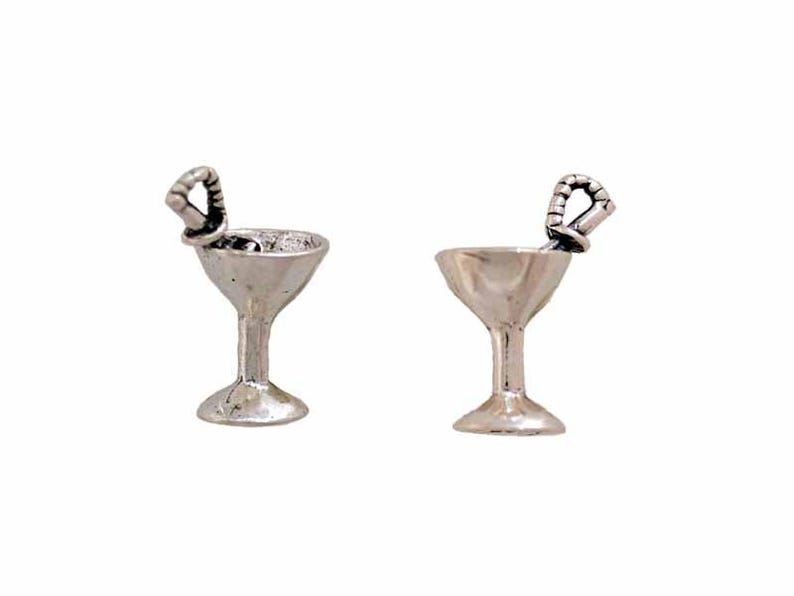 Martini With Olive Charm Sterling Silver | Cocktail Charm | Drink ...