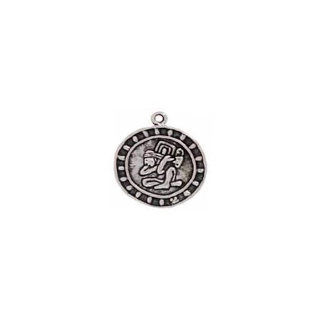 Mayan Calendar Charm Sterling Silver, Mayan Jewelry, Aztec Jewelry - Etsy