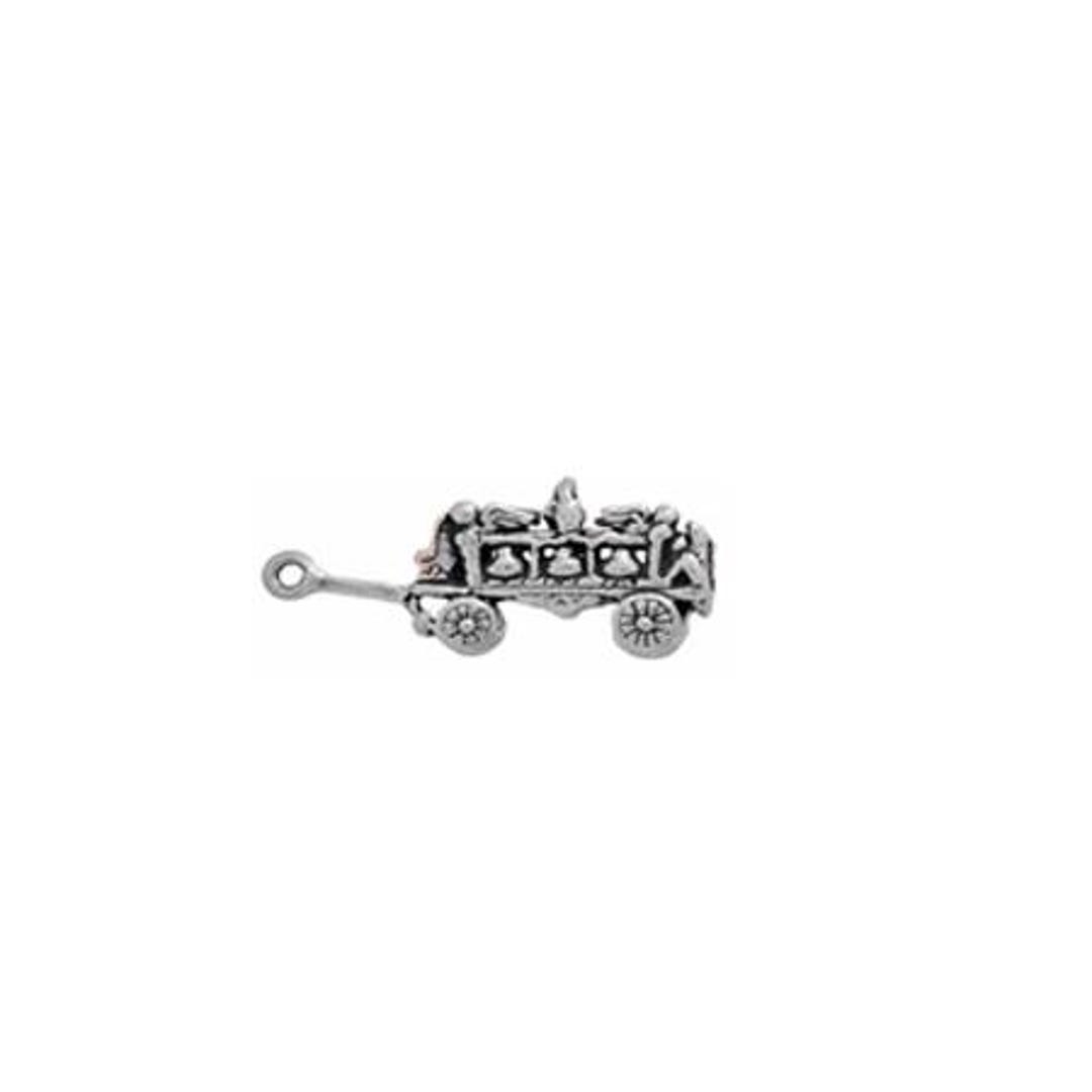 Circus Charm Sterling Silver | Circus Wagon Jewelry | Circus Bell Wagon ...