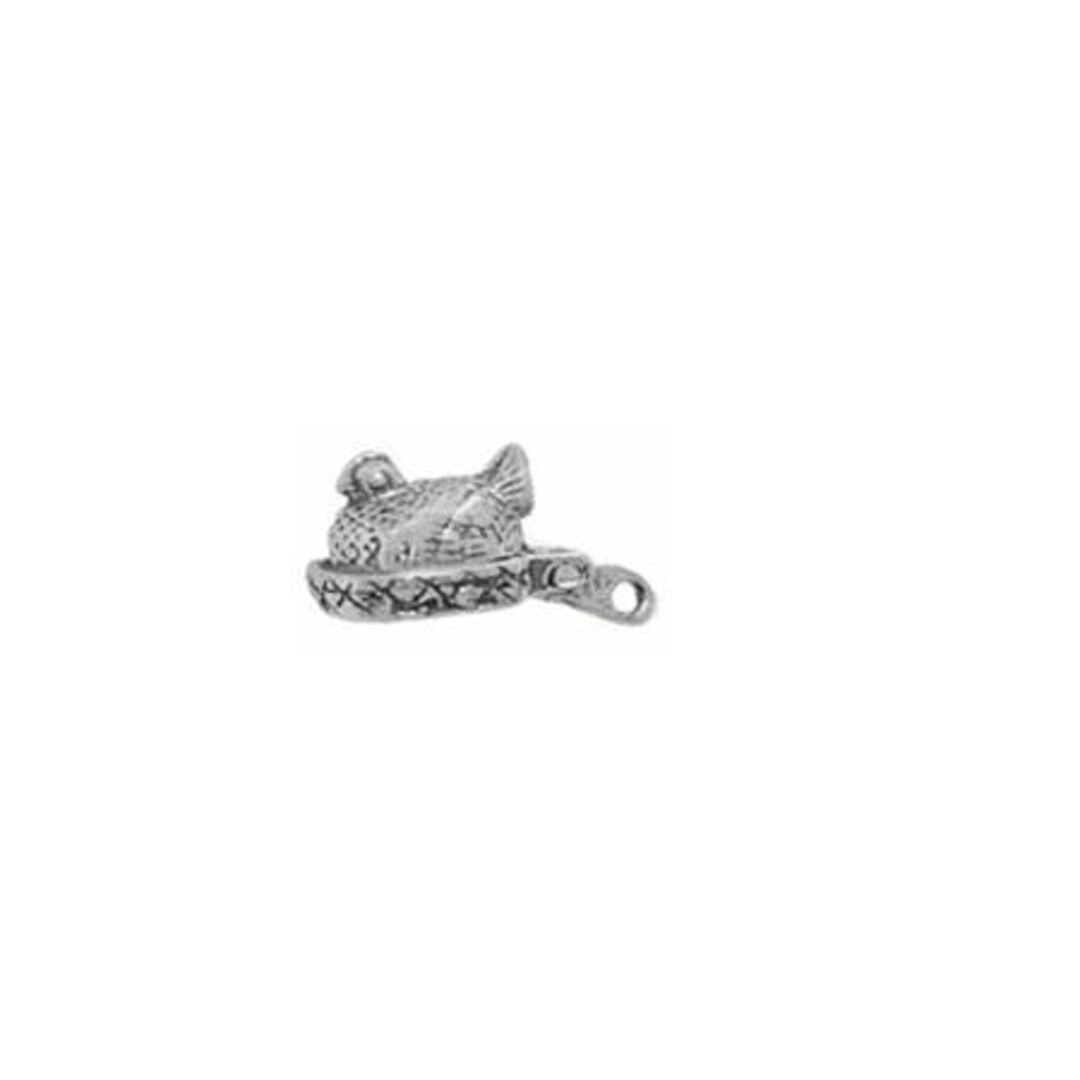 Sterling Silver Chicken Nest Charm: 3D Barnyard Jewelry - Etsy