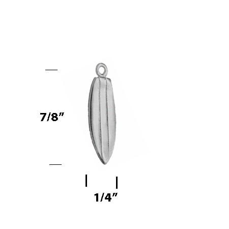 Surfboard Charm Sterling Silver | Ocean Themed Jewelry | Surfing ...