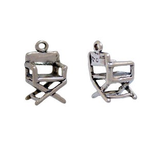 Director's Chair Charm Sterling Silver | Made in USA - Etsy