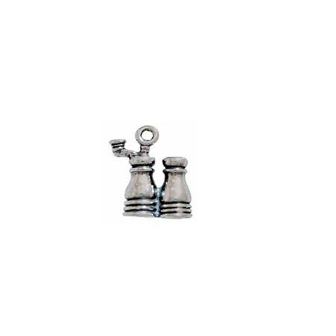 Salt & Pepper Mill Charm Sterling Silver | Salt and Charm | Seasoning ...